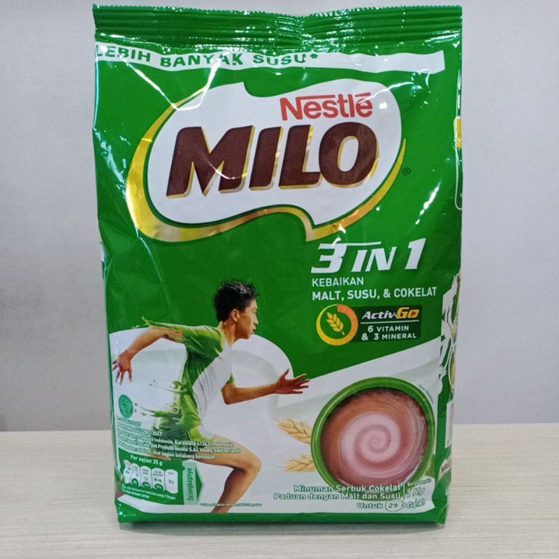 Jual Nestle Milo 3 in 1 990GRAM milo 3in1 bubuk susu cokelat 3in1 Milo ...