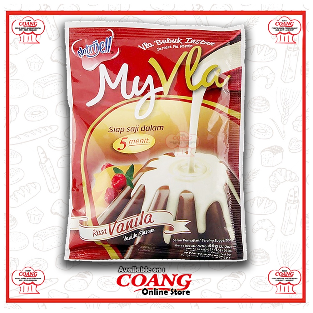 Jual NUTRIJELL MY VLA VANILA 63 GR - VLA INSTANT BUBUK RASA VANILLA ...