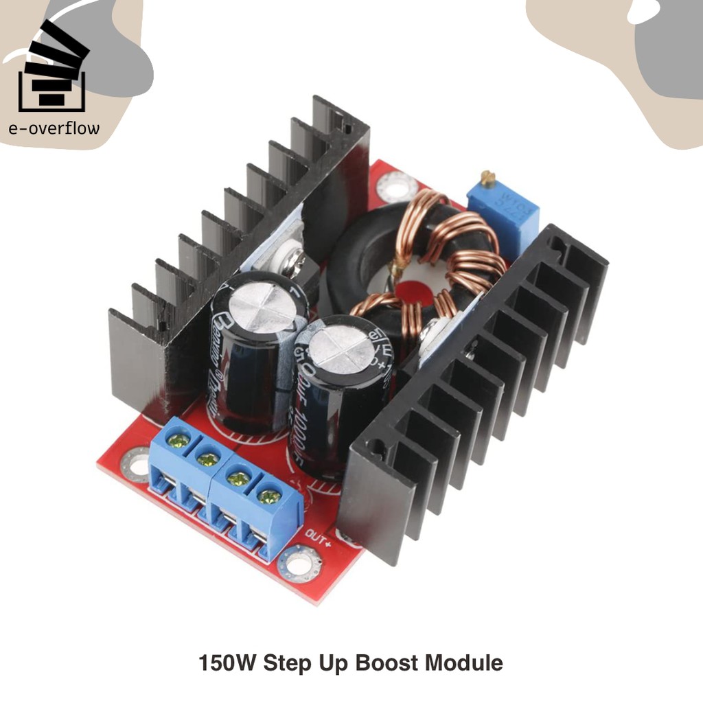 Jual 150W Boost Converter DC-DC 10-32V to 12-35V Step Up Voltage ...