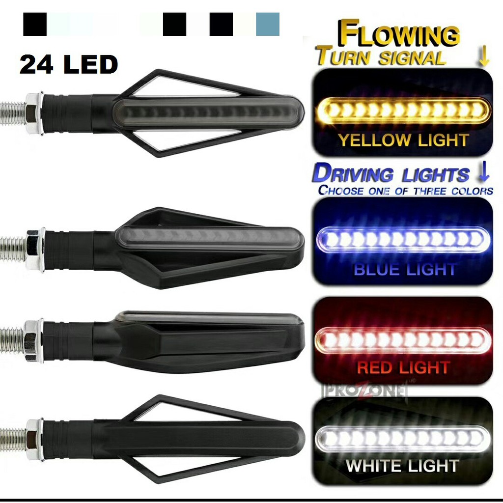 Jual LED SEIN MOTOR 2 WARNA DENGAN FITUR SEIN RUNNING | Shopee Indonesia