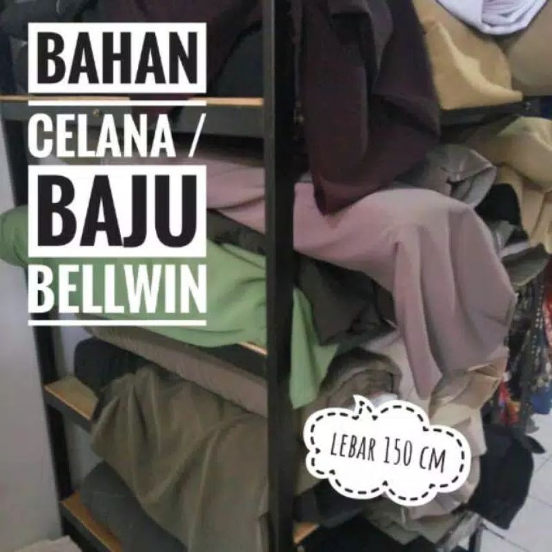 Jual Bahan Kain Baju/Celana Bellwin Belwin Seragam PNS Pemda polos murah | Shopee Indonesia