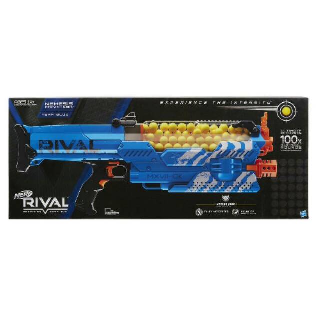 Jual Nerf Rival Nemesis Biru | Shopee Indonesia