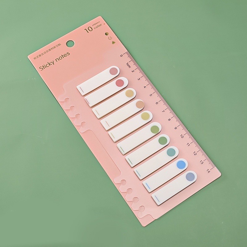 Jual Binder Sticky Notes Pastel Aesthetic Writable Transparan Tahan Air ...