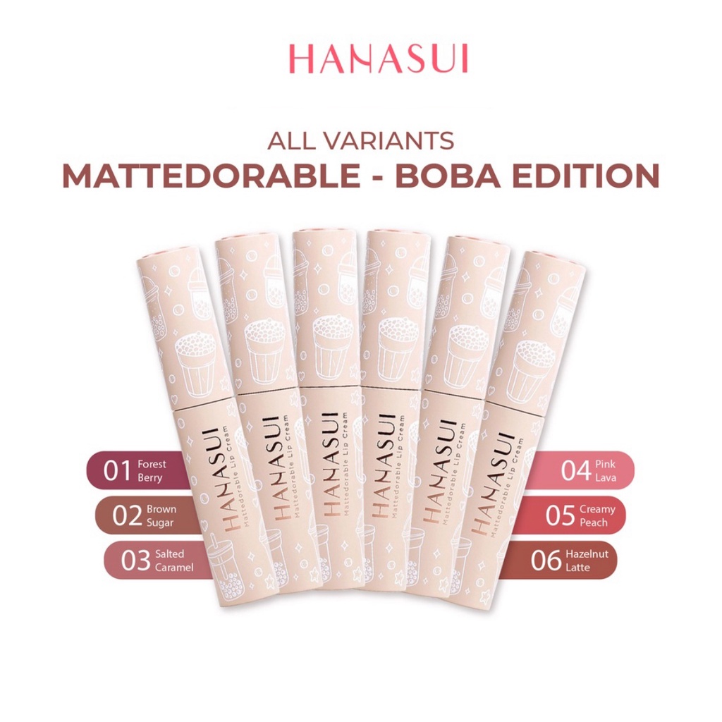 Jual Hanasui Mattedorable Lip Cream Boba Edition - MakeUp Lipstik ... Jual Hanasui Mattedorable Lip Cream Boba Edition - MakeUp Lipstik ...