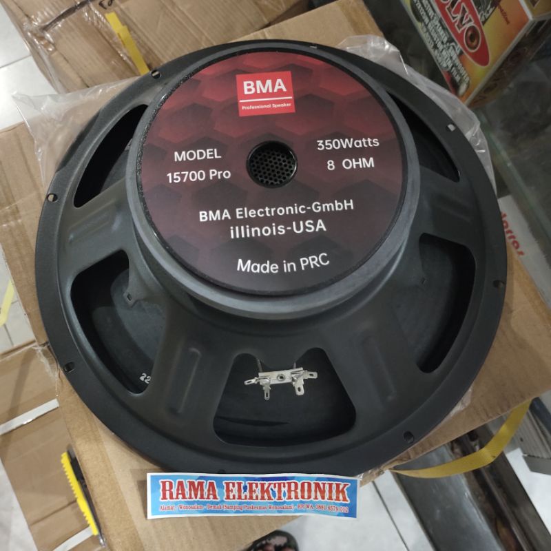 Jual SPEAKER BMA 15700 pro 15 inchi 350 Watt midlow speaker BMA 15700 pro | Shopee Indonesia