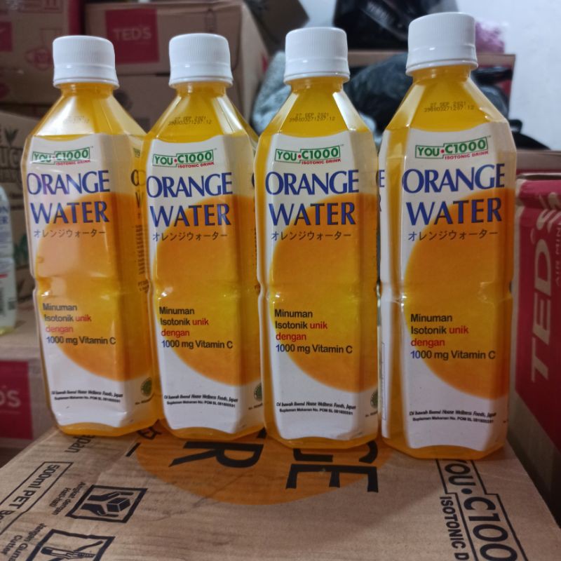 Jual You C 1000 Orange Water Botol Plastik 500 Ml | Shopee Indonesia
