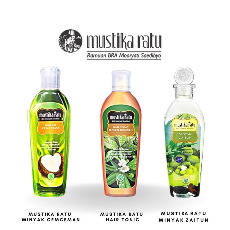 Jual Mustika Ratu Hair Tonic Hair Oil Cem-Ceman Minyak Zaitun Mustikan ...