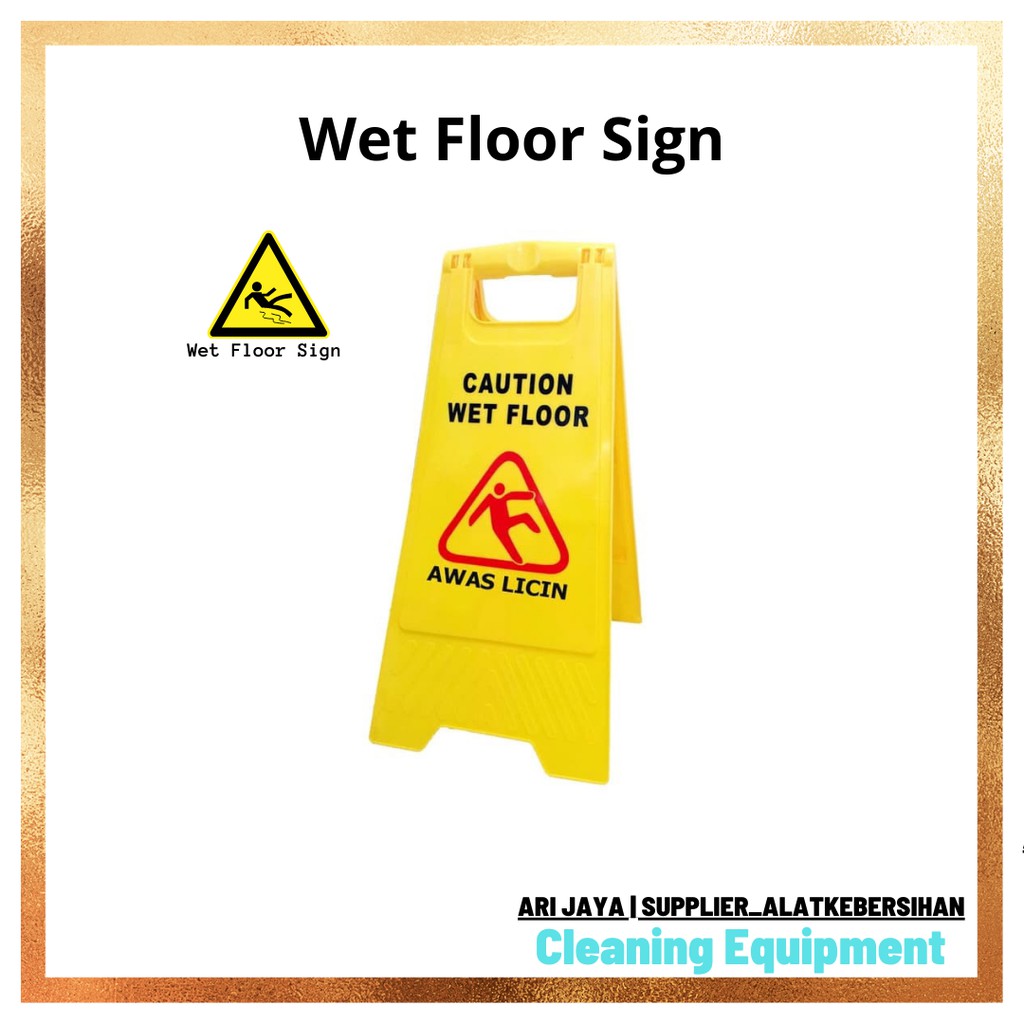 Jual WET FLOOR SIGN PENANDA LANTAI BASAH / Papan Peringatan Lantai ...