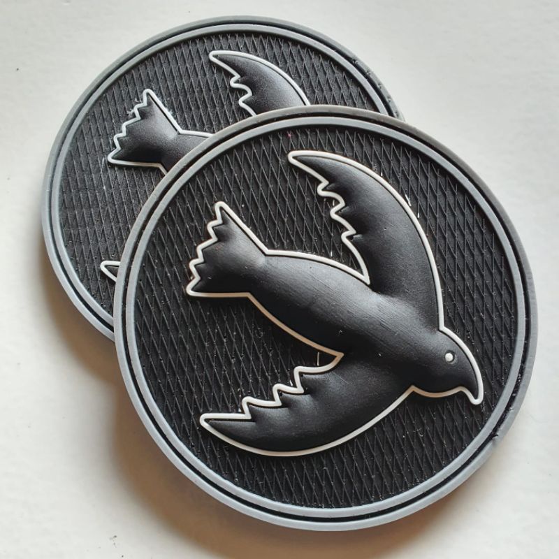 Jual patch rubber PVC logo GEGANA bulat 3D timbul - rubber patch logo ...