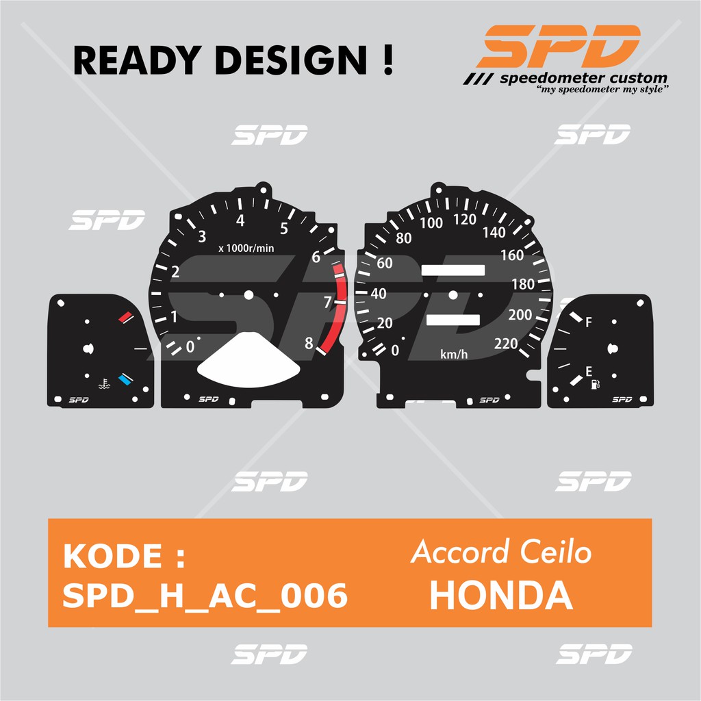 Jual PANEL SPEEDOMETER CUSTOM HONDA ACCORD CIELO GARANSI 2 TAHUN - SPD ...