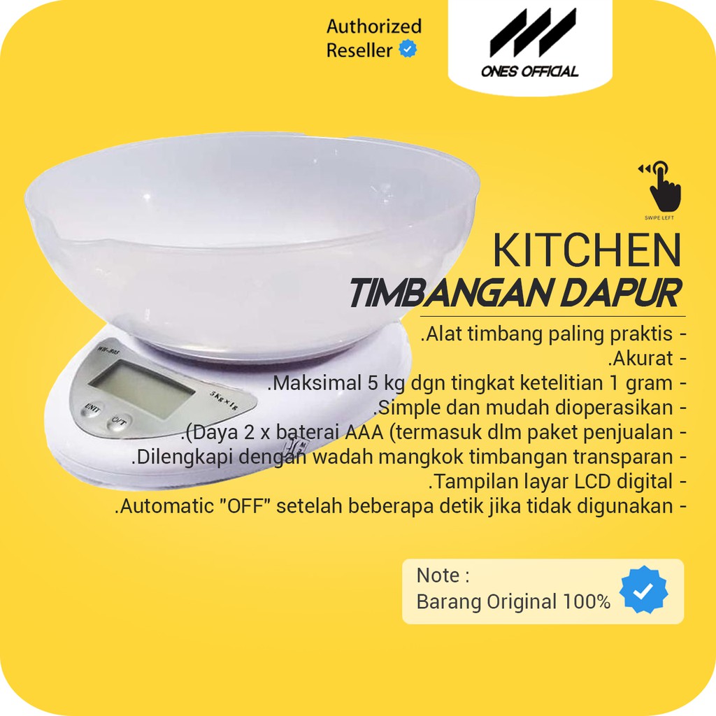 Jual Timbangan Dapur Digital Mangkok Kitchen Scale / timbangan kue ...