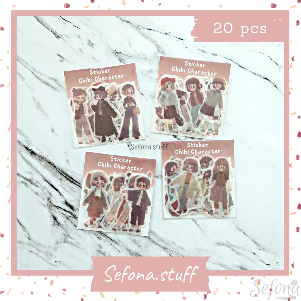 Jual 20 pcs Stiker Chibi Character Sticker | Chibi Karakter | Stiker ...