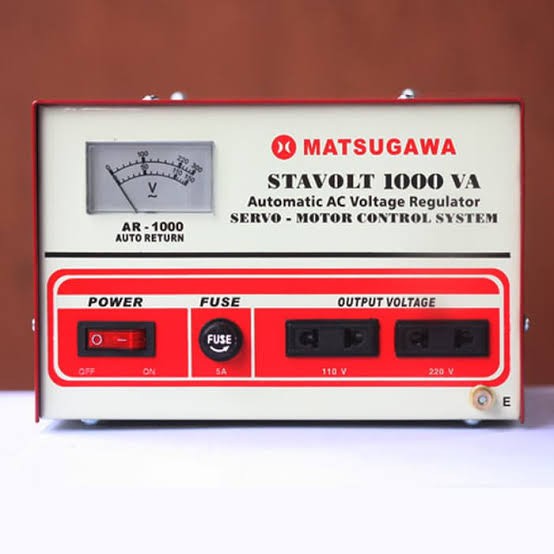 Jual Stavolt Matsugawa 1000 VA 1000V Servo Motor 1 Phase Stabilizer ...