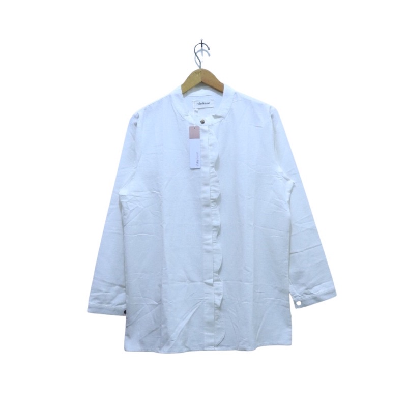 Jual RUBYLICIOUS Blouse ( WHITE ) /Blouse Putih / Kemeja Putih | Shopee ...