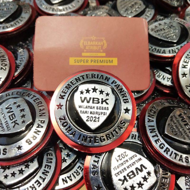 Jual PIN WBK KEMENTRIAN PANRB ZONA INTEGRITAS TERBARU MAGNET AKRILIK #1 ...