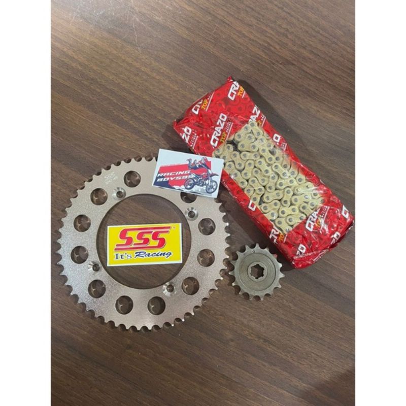 Jual Gear Set KLX 150 D Tracker 150 Supermoto Harian SSS Racing Set ...