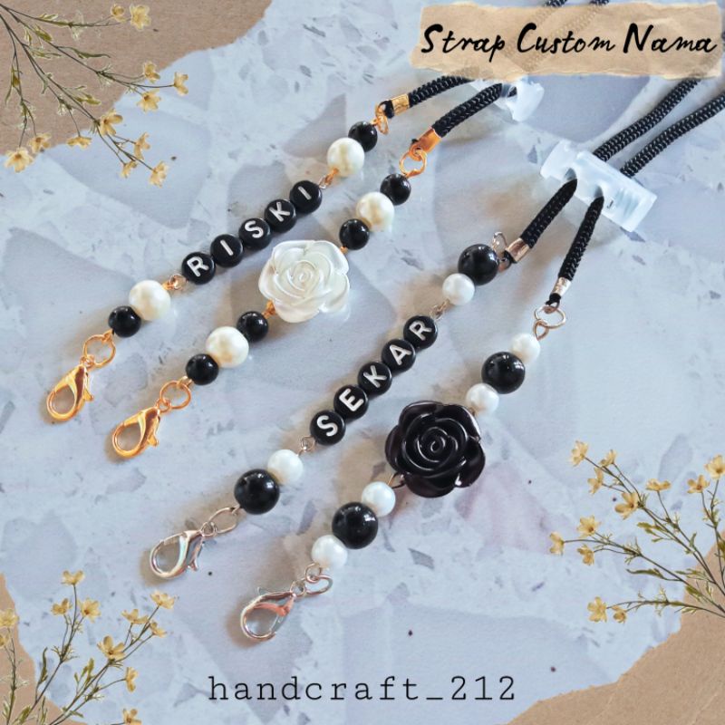 Jual Strap Mask Custom Nama 2 in 1 / Strap Masker 2 in 1 / Strap ...