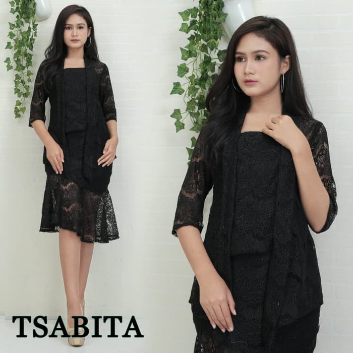 Jual 1SET CAPE BRUKAT DAN ROK LILIT MEWAH GLITTER CAPE KEBAYA MODERN ...