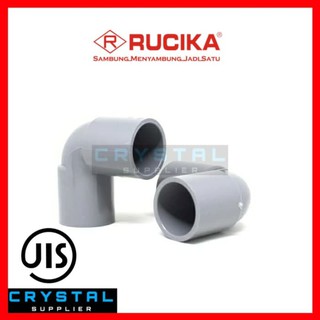 Jual KNIE POLOS RUCIKA 4" inch AW PVC 90° derajat / ELBOW Knee Keni L 4" | Shopee Indonesia