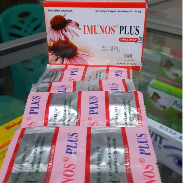 Jual Imunos plus tab vitamin daya tahan tubuh | Shopee Indonesia