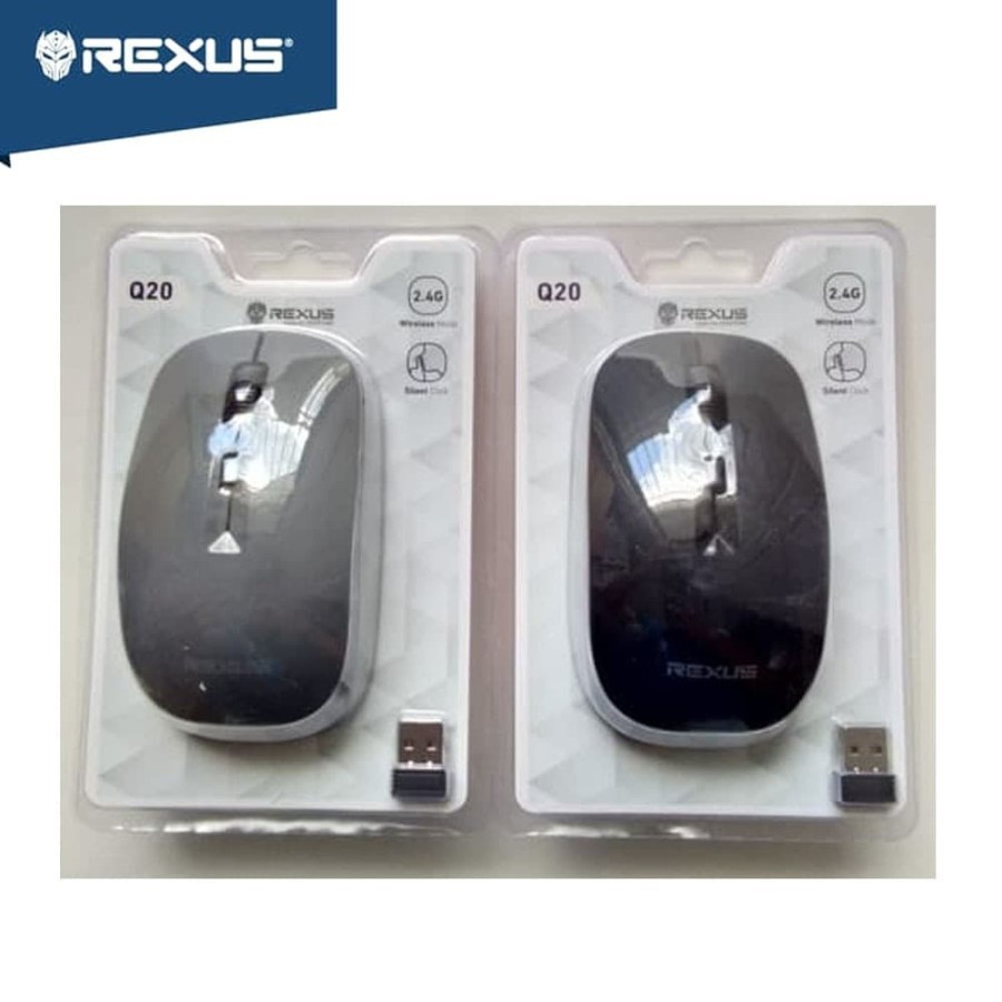 Jual Rexus Q20 Wireless Mouse Silent Click for Office & Home | Shopee ...