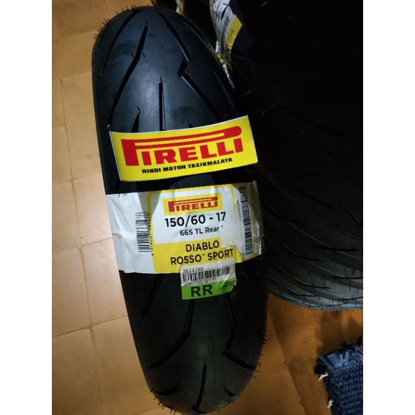 Jual Pirelli diablo rosso sport 150/60-17 Pirelli drs 150 60 17 new ...