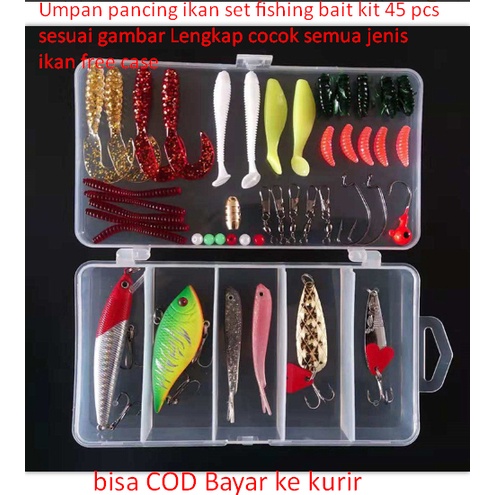 Jual Umpan pancing ikan set fishing bait kit 37 pcs sesuai gambar ...