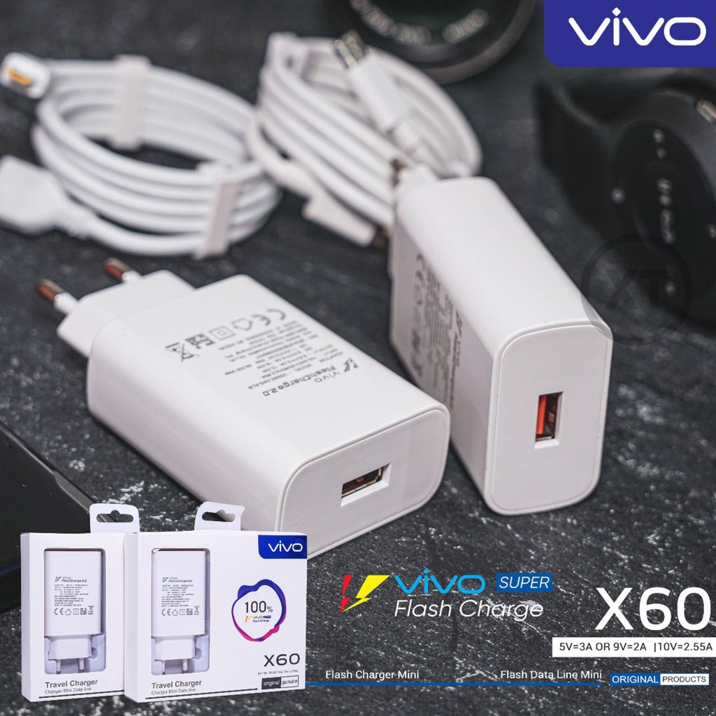 Jual Charger Vivo X60 Original 100% Fast Charging 5V-3A / Charger Vivo ...