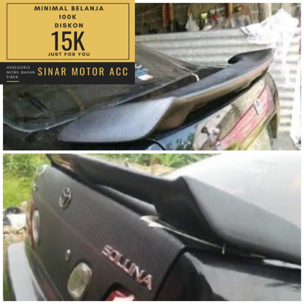 Jual Spoiler Ductail Racing TRD (Tanpa Lampu Rem) Universal untuk semua ...