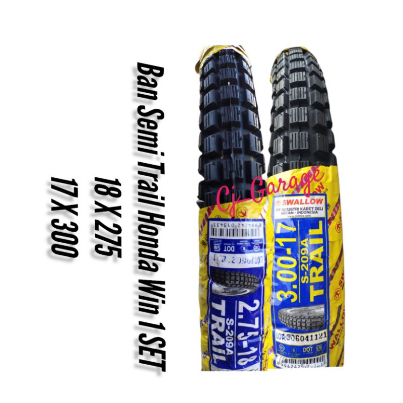 Jual Ban Semi Trail Win Ban Tahu Win100 Honda Win 100 Set Depan ...