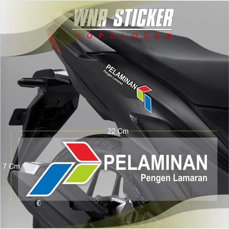 Jual Sticker variasi motor metic logo pertamina stiker pelaminan vario ...