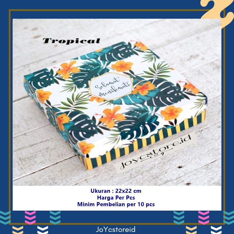 Jual Dus Nasi R10 Tropical Kotak Nasi R10B 22x22 Box Nasi/ Box Kue ...