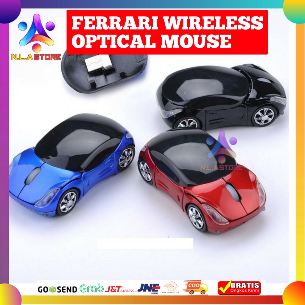 Jual Mouse Wireless Optical Mobil Ferrari 2.4Ghz | Shopee Indonesia