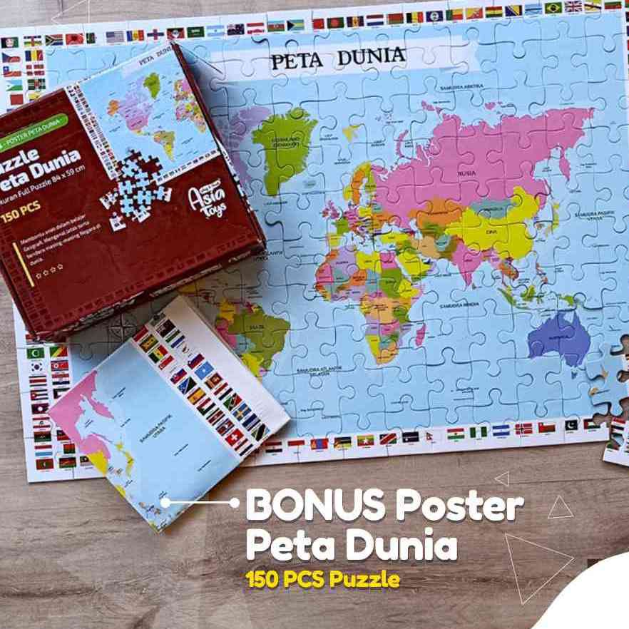Jual Puzzle Peta Dunia | Shopee Indonesia
