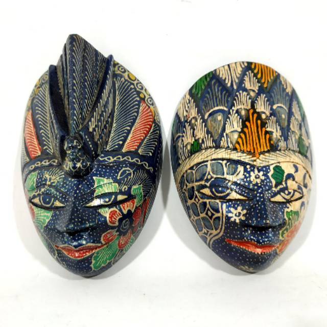 Jual Topeng merak topeng Panji sepasang 2pcs ukuran M | Shopee Indonesia