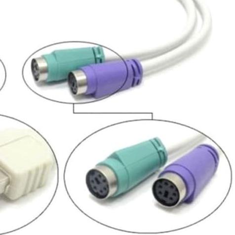 Jual Converter USB Male to PS2 Female Adapter Gender Konektor (Mouse ...
