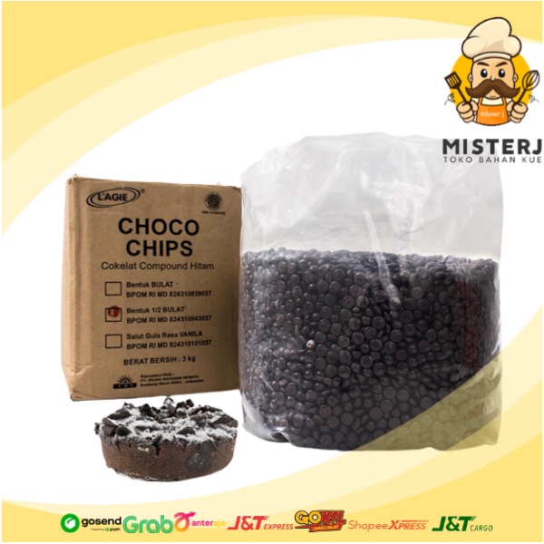 Jual Lagie Choco Chips 1/2 Bulat | 250 Gram | Choco Chips BEST SELLER ...