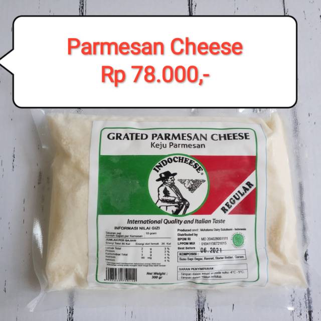 Jual Parmesan Cheese 300gr Indocheese | Shopee Indonesia