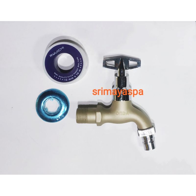 Jual KRAN AIR KRAN CABUT ONDA 1/2INCI (BONUS SELOTIP) | Shopee Indonesia