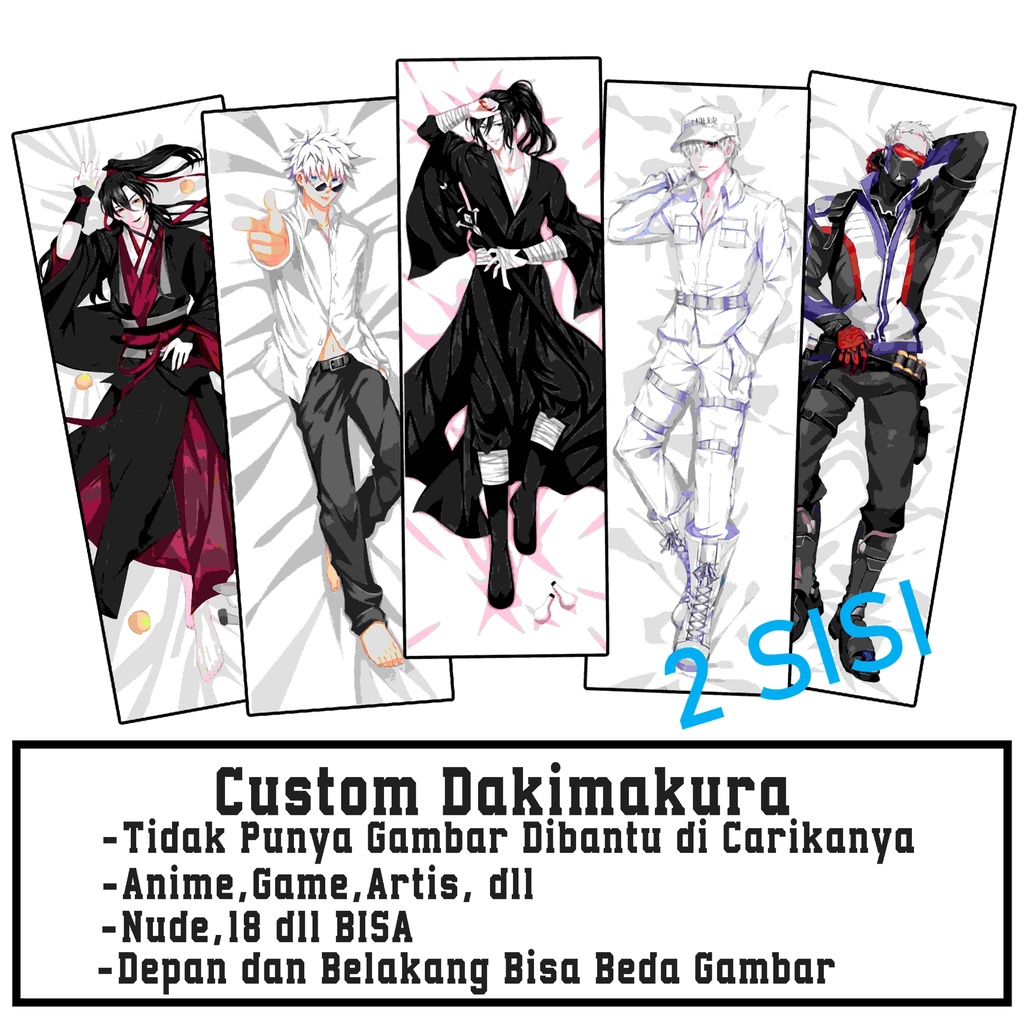 Jual baju Dakimakura Custom Kostum ,Bisa Request Karakter dan Variasi ...