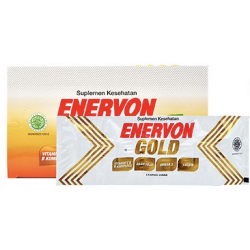 Jual Enervon gold strip 5 tablet ( multivitamin lengkap usia lanjut ...