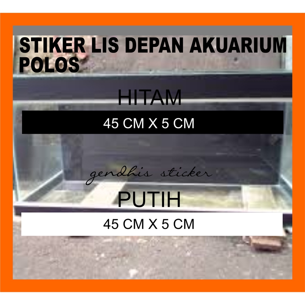 Jual Stiker Lis Depan Aquarium polos | Shopee Indonesia