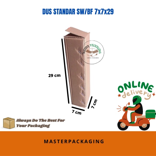 Jual Kardus/Dus/Box Botol/ Standing Box Uk. 7x7x29cm Baru Polos ...