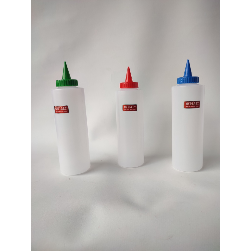 Jual Botol Kecap Plastik / Botol Saos Saus Mayones Plastik Tutup Warna ...