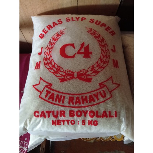 Jual BERAS C4 SUPER BERAS CATUR BOYOLALI KEMASAN 5KG | Shopee Indonesia