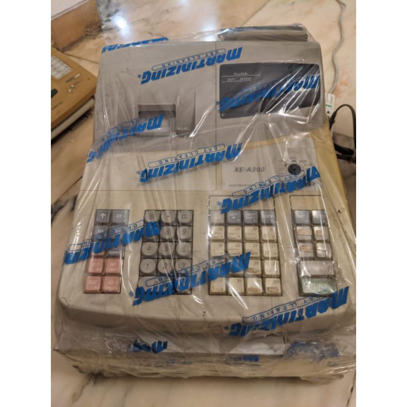 Jual mesin kasir Sharp XE A202 tidak nyala. barang Antik Kuno jadul ...