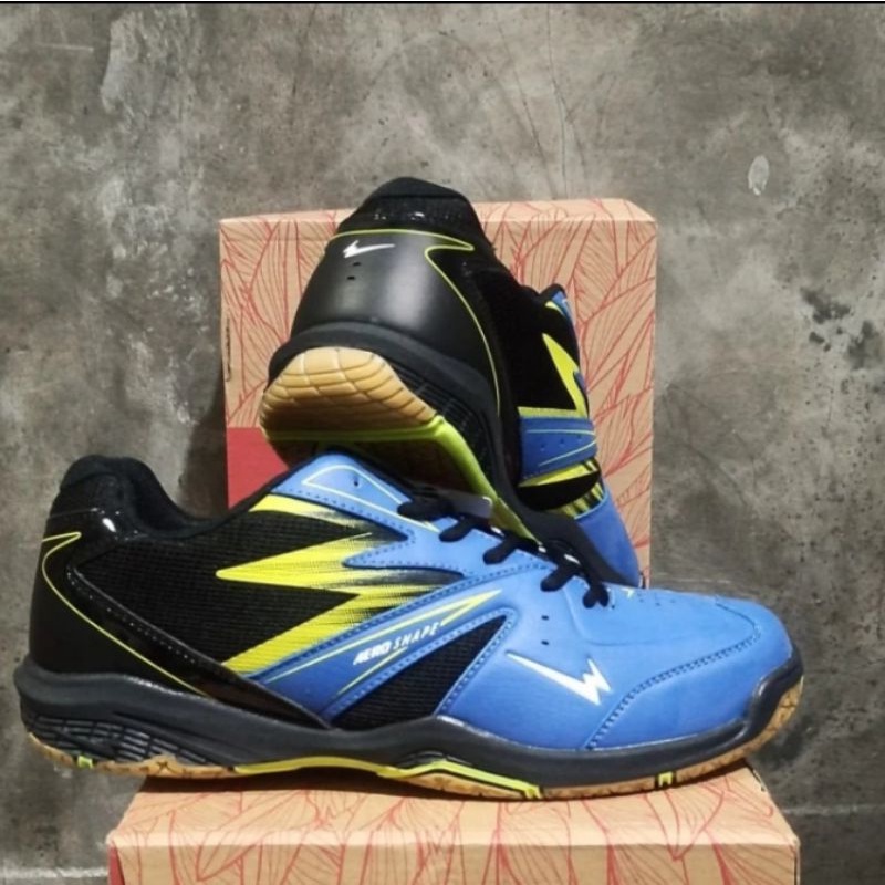 Jual Sepatu Eagle Badminton.Meteor biru/hitam | Shopee Indonesia