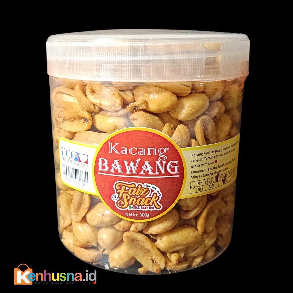 Jual Kacang Bawang Premium 300g Kemasan Toples Keren | Shopee Indonesia