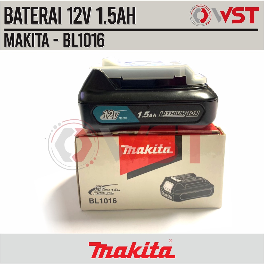 Jual Baterai Makita 12V 1.5AH / 12 Volt 1.500MAH Makita BL-1016 BL1016 ...