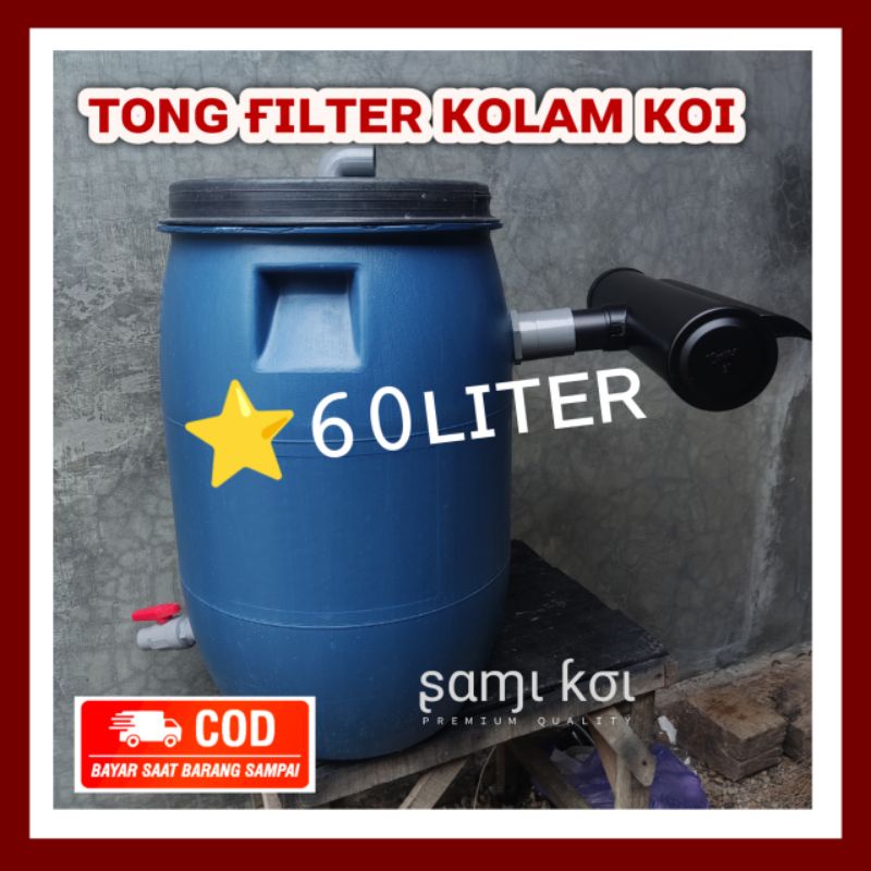 Jual Tong Filter Kolam Koi 60Liter, 80Liter, 120liter, 150liter ...